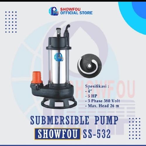 Jual SHOWFOU SUBMERSIBLE PUMP SS- 532 D 5 HP 5 PHASE 3,7kwatt 4 inch ...