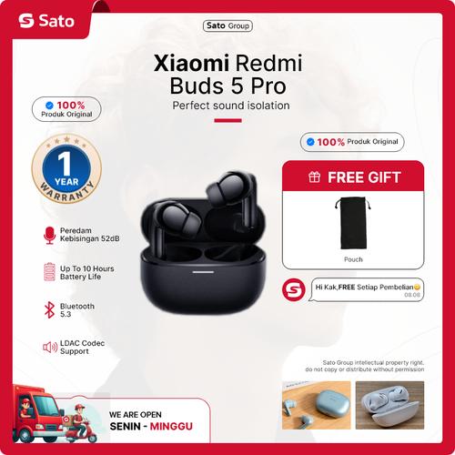 Promo Xiaomi Redmi Buds 5 Pro TWS True Wireless Earbuds Headset ANC ...