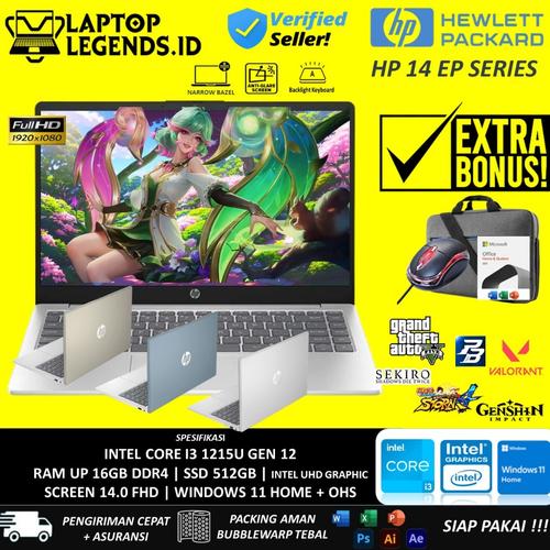 Jual Hp 14 Ep055/56/57 Intel I3 1215u 16gb 512gb 14.0 Fhd Backlite Keyboard Windows 11 OHS - HP ...