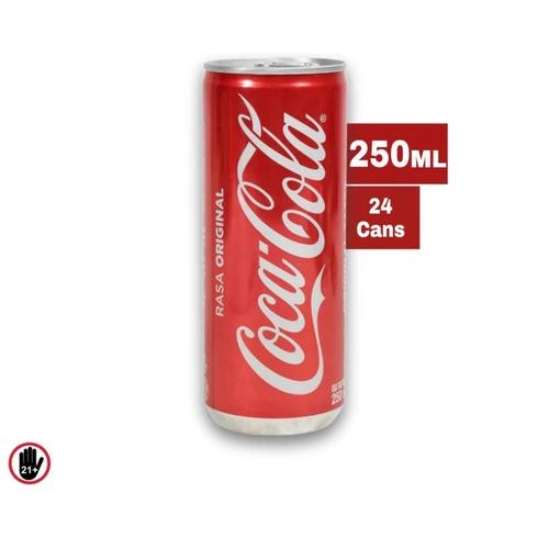 Jual Coca Cola Original Minuman Soda Soft Drink 250mL x 24 Cans ...