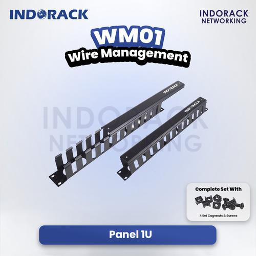 Jual Indorack Accesories Wire Management 1U Jalur Kabel Rak Server 19 ...