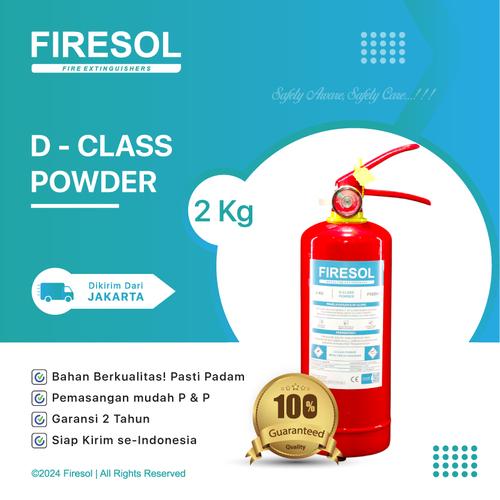 Promo Apar 2 Kg Powder D Class - FIRESOL - Kualitas Premium - Jakarta ...