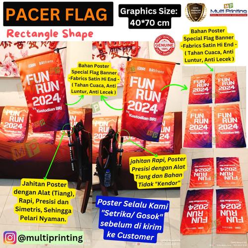 Jual Backpack flag banner (Banner promosi) + Tas Bendera (Human Banner ...