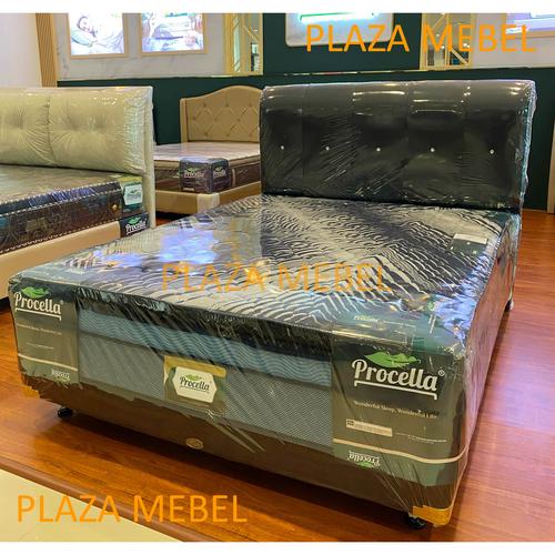Jual SET Bed Boxy PROCELLA Pillow Top Springbed 160 - 180 x 200 FULLSET ...