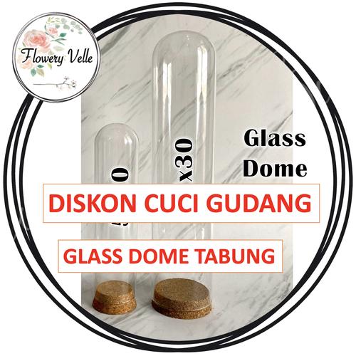 Jual Kubah Kaca Glass Dome Besar Kosong Glassbox Container Display Box ...