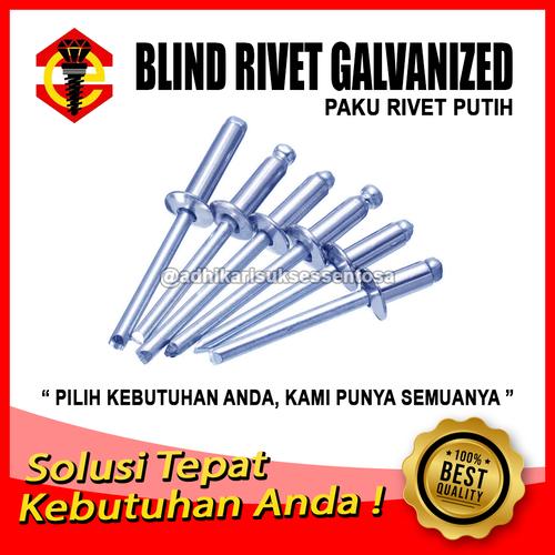 Jual (100pcs) Paku Rivet 4mm / Blind Rivet 540 (4x11) - Kota Tangerang ...
