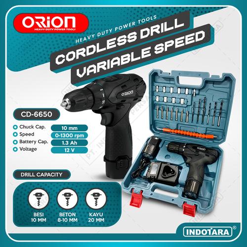 Jual Mesin Bor Baterai Tangan/Cordless Drill Battery Orion CD6650 2 ...