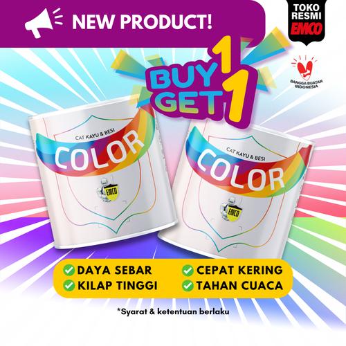 Promo COLOR Cat Kayu & Besi 0,8 kg - ALL COLORS Cepat Kering Gloss ...