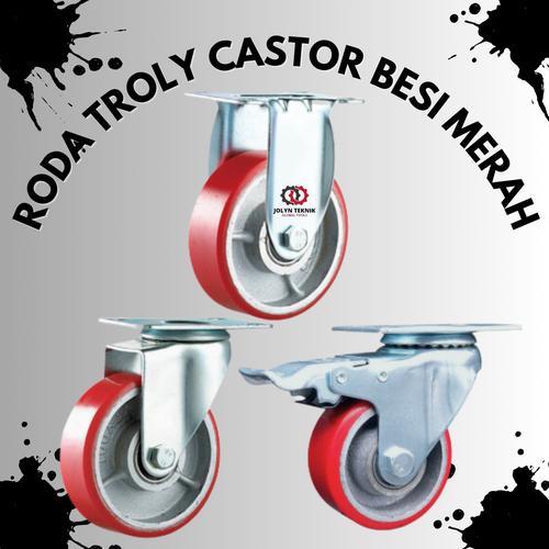 Jual RODA BEARING CASTER HEAVY DUTY BESI SET 4 PC HIDUP MATI 3 4 5 INCH ...