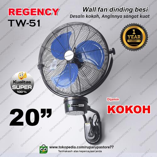 Jual Kipas angin wall fan industrial Regency 20 inch besi kuat dan ...