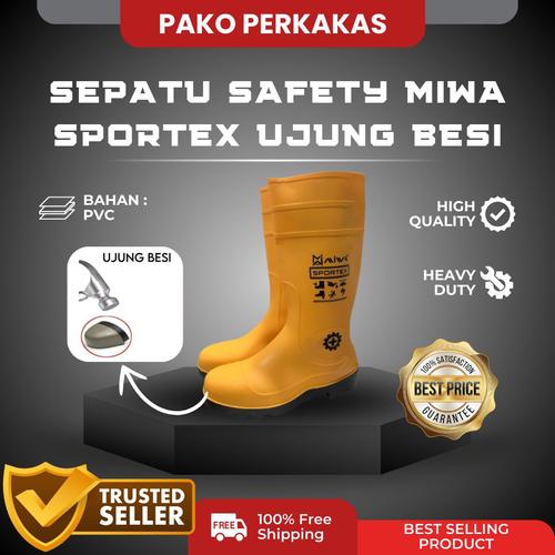 Jual Sepatu Boot Rubber Safety Steel Toe Cap / Sepatu Karet Proyek ...