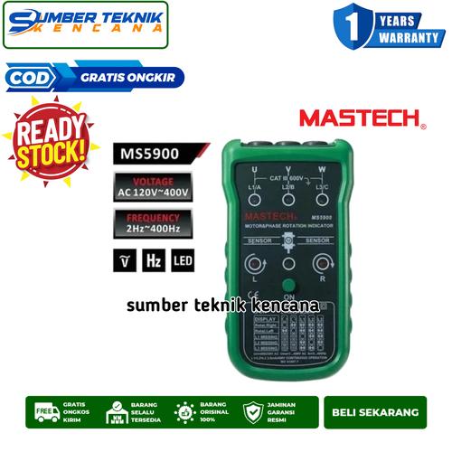 Jual MS5900 Mastech Three Phase Motor Rotation Indicator Listrik 3 ...