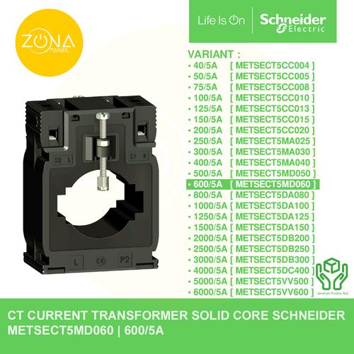 Jual CURRENT TRANSFORMER CT SCHNEIDER 600/5A METSECT5MD060 - Jakarta ...