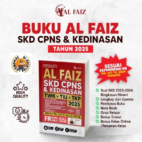 Jual BUKU CPNS 2025 - BUKU AL FAIZ SKD CPNS & KEDINASAN 2025 TERBARU DAN TERLENGKAP - Kota ...