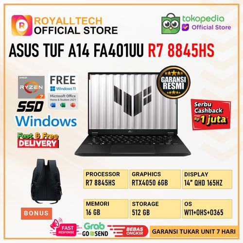 Promo ASUS TUF A14 FA401UU RYZEN 7 8845HS RTX4050 6GB/ 16GB 512GB W11 ...