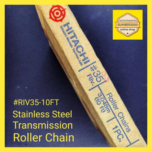 Jual ROLLER CHAIN HITACHI RS35-10FT-STAINLESS STEEL SUS304 LENGTH 3.048 ...