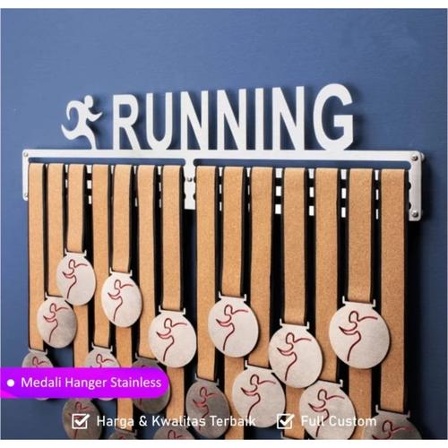Jual Gantungan Medali Running Stainless Custom Bagus Tempat Medali ...