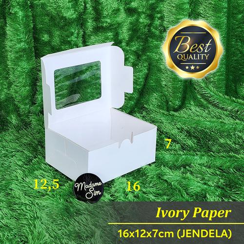 Promo BOX IVORY - SNACK BOX LAMINASI - DUS ROTI - KARDUS 16x12x7 ...