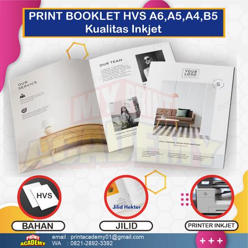 Jual CETAK BOOKLET / PRINT BOOKLET FULL COLOR COVER COLOR HVS A4 B5 A5 ...
