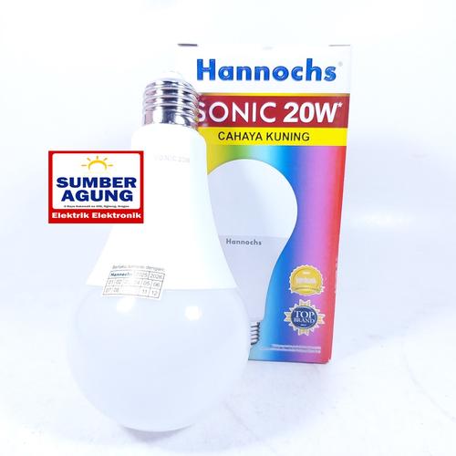 Jual Lampu LED Cahaya Kuning 20W Warm White 3000K Sonic Hannochs Bulat ...