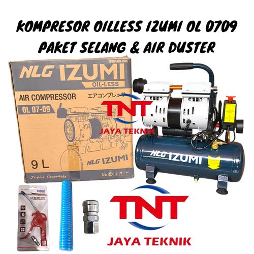 Jual IZUMI OL 0709 9L / IZUMI KOMPRESOR ANGIN 9LITER OL 0709 IZUMI OIL LESS - KOMPRESOR SAJA ...