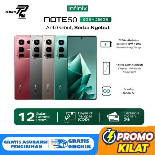 Jual Infinix Note 50 8/256GB - Up to 16GB Extended RAM - Helio G100 - 6.78” FHD+ Amoled - 50MP ...