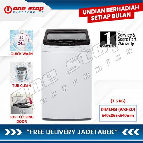 Promo LG T2175VSPCK Mesin Cuci Top Loading with Smart Inverter 7.5Kg ...