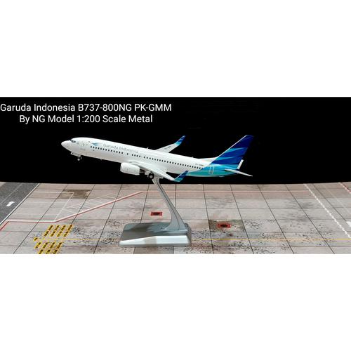 Jual Garuda Indonesia B737-800NG PK-GMM By NG Model 1:200 Scale Metal ...