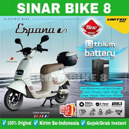 Jual Sepeda Listrik UNITED Bike ESPANA V1 Electric bike 750 Watt ...
