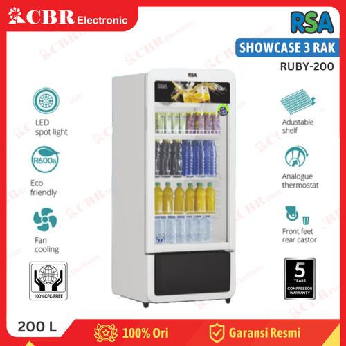 Jual Showcase Display Cooler RSA 3 Rak RUBY-200 - Kota Batam - CBR ...