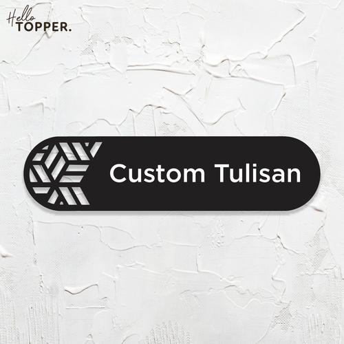 Jual Custom Tulisan Sign Board Akrilik Ruangan Pintu Door Nama Signage ...