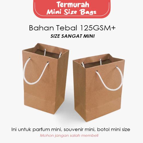 Jual (Mini Size) Paper Bag Kado Kecil All Ukuran / Paper Bag Cokelat ...