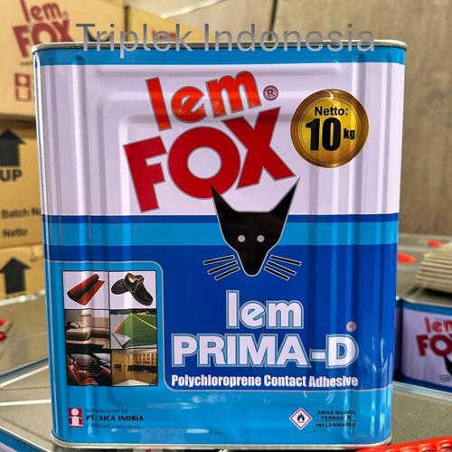 Jual (KHUSUS PENGIRIMAN INSTANT) Lem Kuning Fox Prima - D 10kg (Blek ...