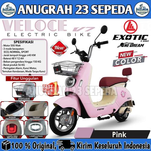 Jual Sepeda Listrik EXOTIC VELOCE V7 BY PACIFIC 500 Watt Electric E ...