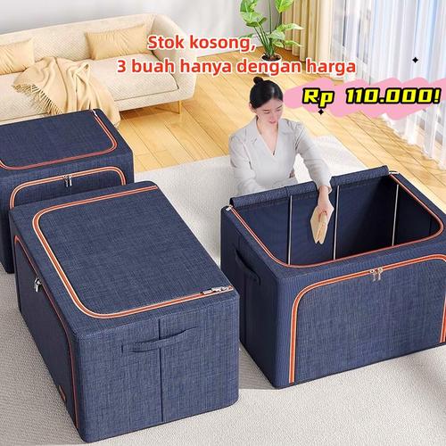 Jual 110L harga murah storage box besar kotak penyimpanan baju Bisa ...