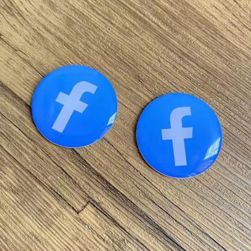 Jual Custom Name Tag Logo Double Tape Sticker Cembung Papan Nama Rambu ...