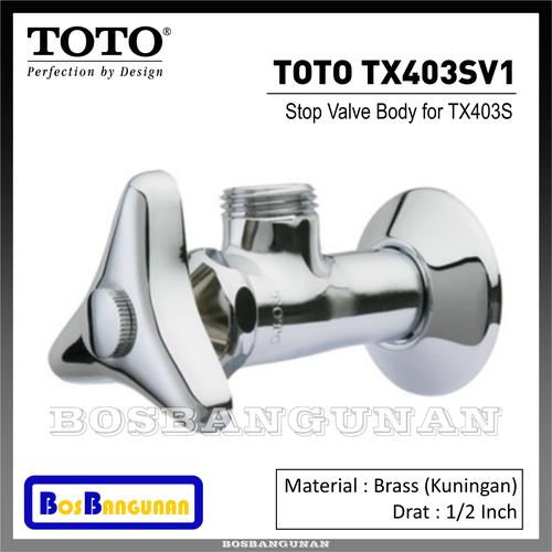 Jual Stop Kran TOTO TX403SV1 / Stop Valve TOTO / Kran Air TOTO TX403SV1 ...