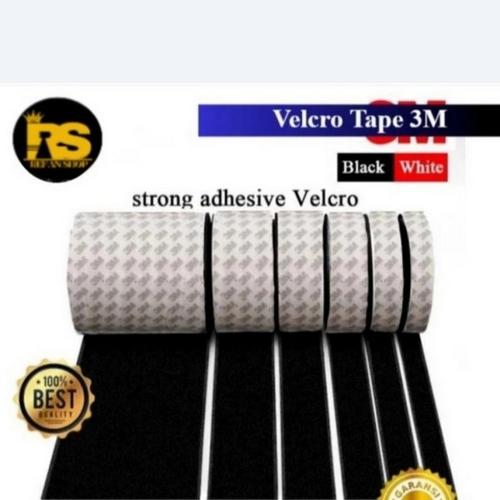 Jual Velcro Tape 3M Double Tape Perekat Serbaguna 2 Sisi Kasar Halus ...