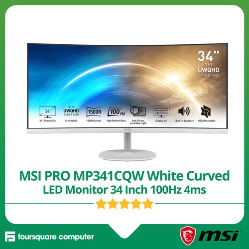 Jual MSI PRO MP341CQW White Curved LED Monitor 24 Inch 100Hz 4ms - Kota ...