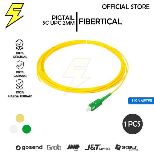 Jual Kabel Pigtail Sc Apc 2mm Uk 3 Meter | Pigtail SC APC | Single Mode ...