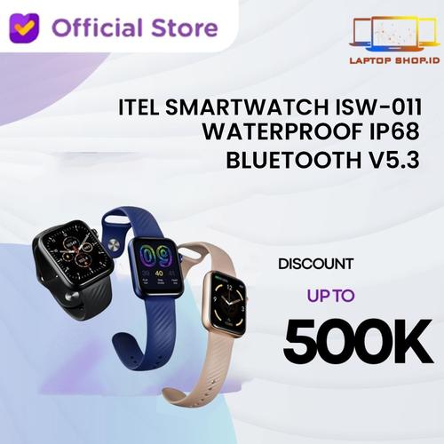 Promo ITEL SMART WATCH ISW-011 BLUETOOTH v5.3 WATERPROOF IP68 JAM ...