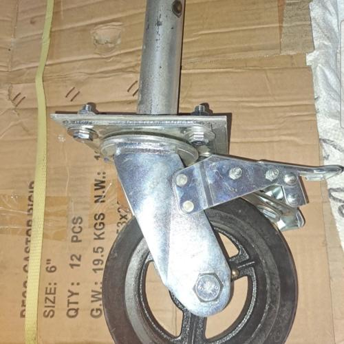 Jual roda scaffolding 6 inch heavyduty ban karet velg besi beban max 1 ...