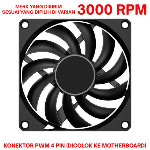 Jual Fan Cooler Casing 80mm 8cm Slim PWM 3000RPM Casing CPU HIGH SPEED ...
