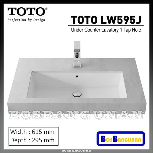 Jual Wastafel Under Counter TOTO LW 595 J / TOTO LW595J Bawah Meja ...