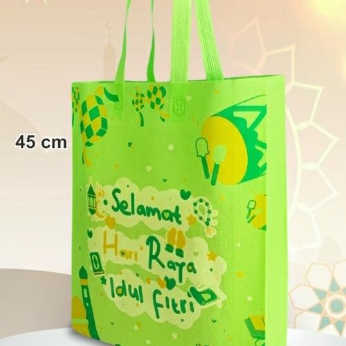 Jual READY TAS SPUNBOND GOODIE BAG EDISI LEBARAN IDUL FITRI UK 45X35X8 ...