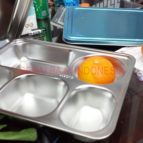 Jual Food Tray dan Tutup Stainless SUS 304 Original Barang Ready Stock ...