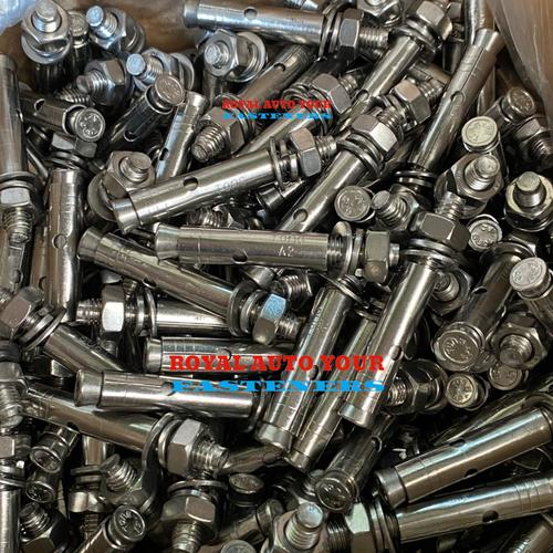 Jual SS304 Dynabolt Stainless M16x80 / Dinabolt / Anchor bolt M16 x 80 ...