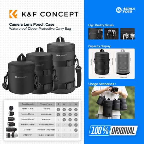 Jual KNF Concept Camera Lens Pouch Case Waterproof Zipper Protective ...