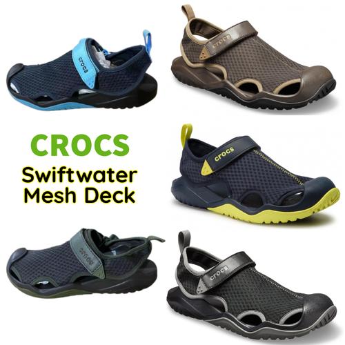 Jual Crocs / Crocs Swiftwater Mesh Deck / Sepatu Sandal Crocs / Crocs ...
