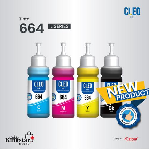Jual Tinta Printer Epson L Series tipe 664 CLEO 80ml black cyan magenta ...